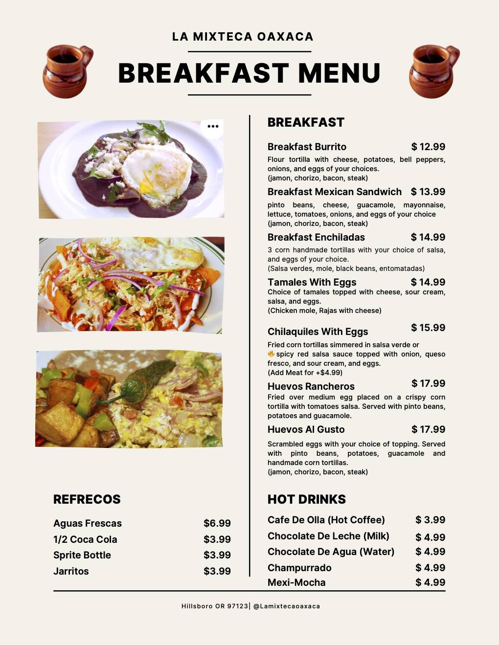 Home Menu Locations & Hours Contact Us Instagram